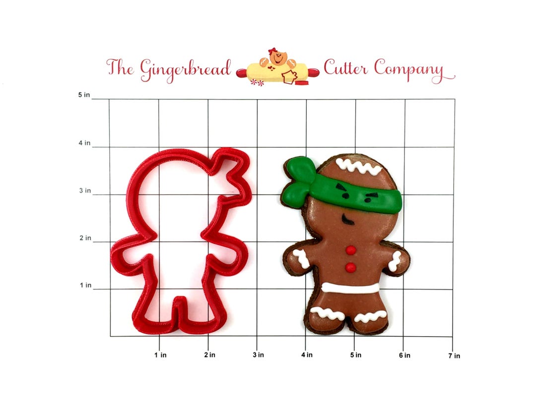 Ninja Gingerbread Man Cookie Cutter - Etsy