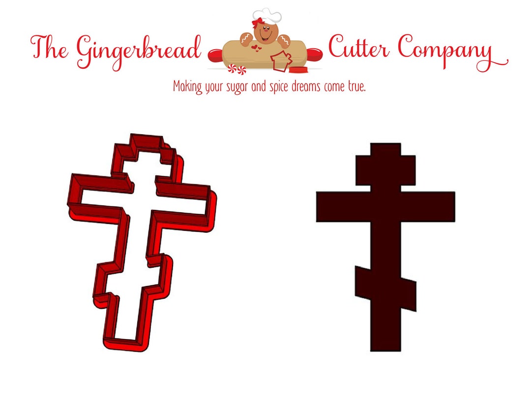 3 Bar Cross Cookie Cutter - Etsy