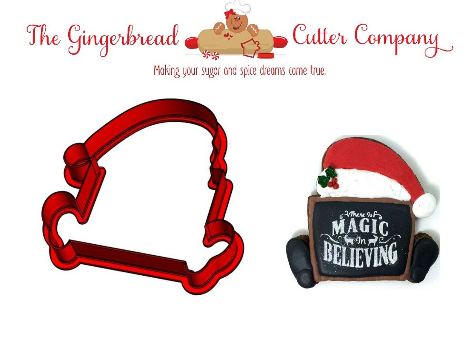 Santa Plaque Cookie Cutter - Etsy