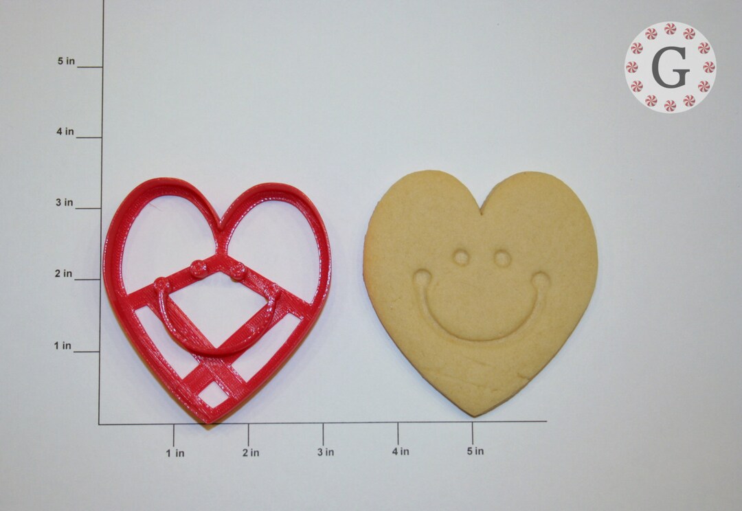 Happy Heart Cookie Cutter - Etsy