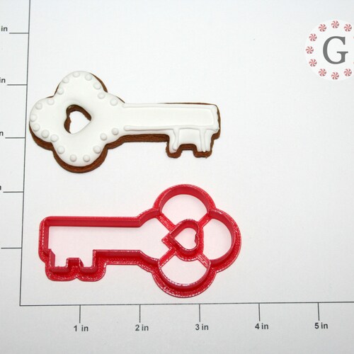 Heart Lock and Key Cookie Cutter Set Valentine's Day - Etsy