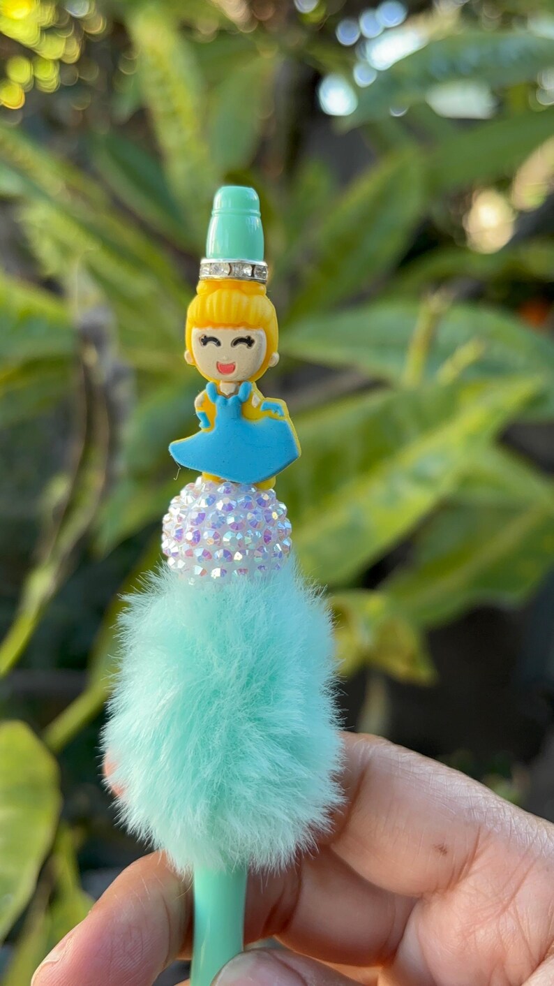 Cinderella Beaded Pen | Handmade Princess Autograph Pen With Refill - Etsy