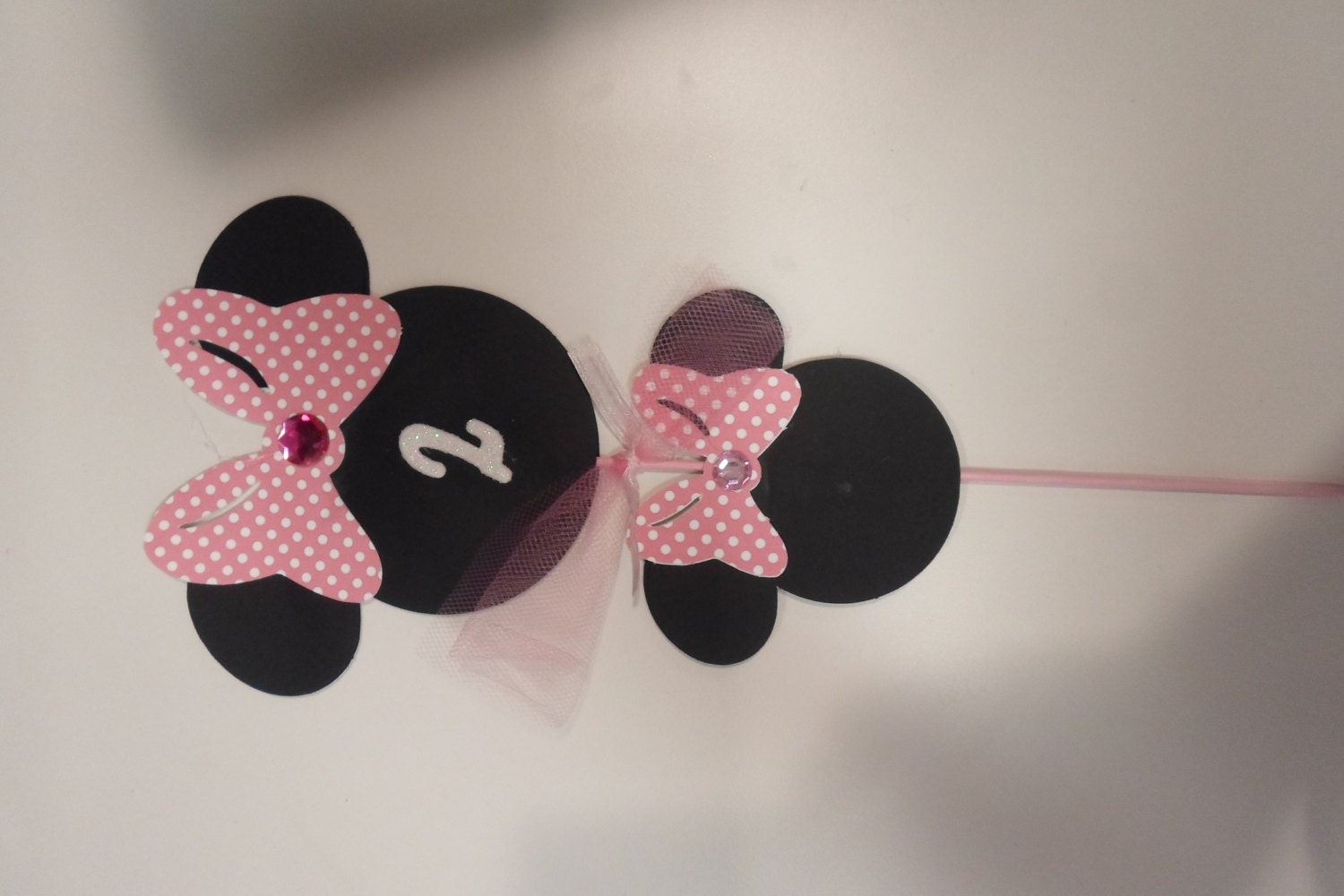 Minnie Mouse Centerpiece Sticks/picks set 4 Personalized - Etsy