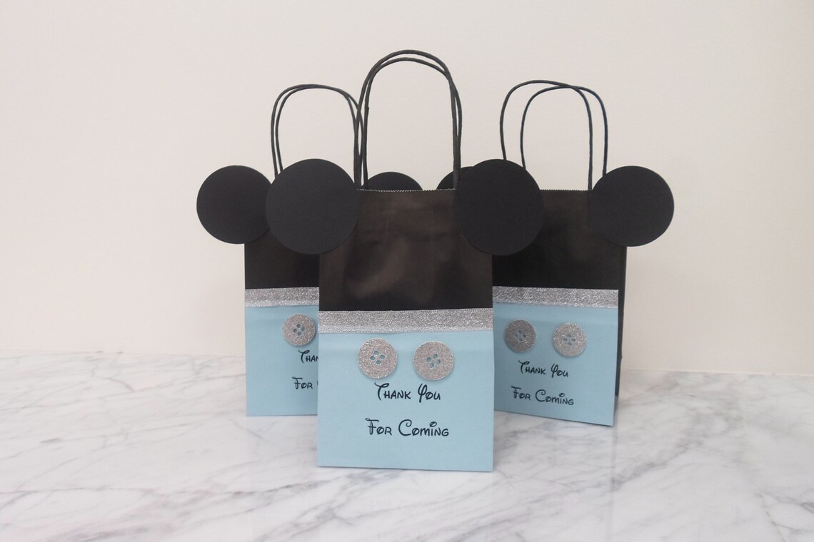 Mickey Mouse Party Bags 12 Baby Boy First Birthday Treat - Etsy
