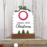 Christmas Countdown, Sleeps Until Santa Visits Personalized Christmas ...