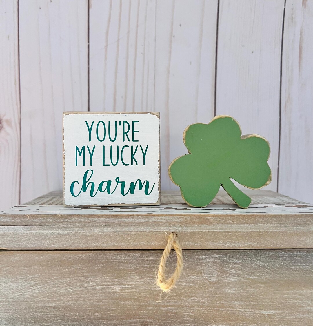 You're My Lucky Charm Mini Sign Set, a Little Box of Pick Me Ups - Etsy