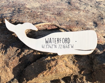Wood Whale Hanging Sign - Etsy
