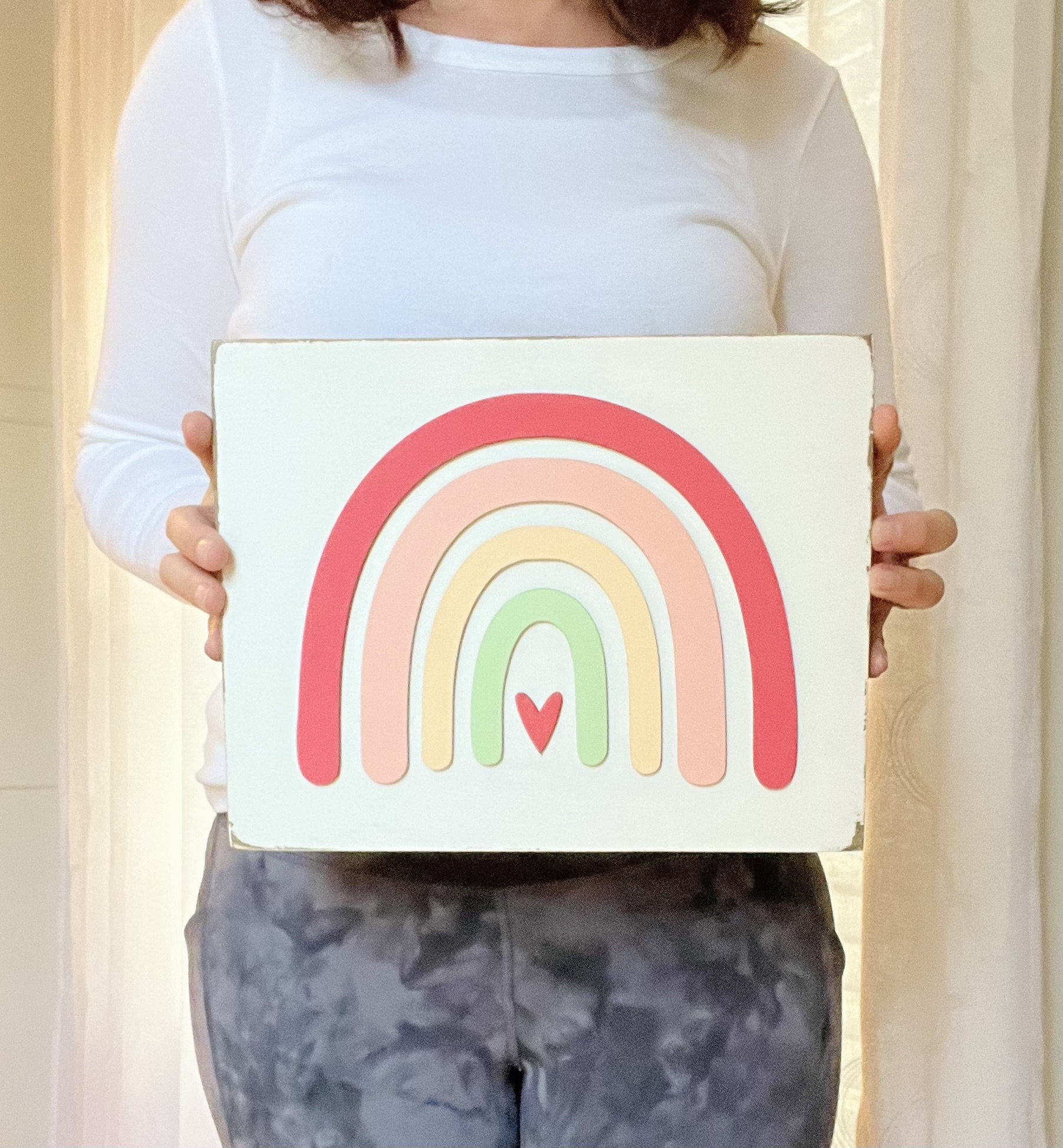 Rainbow Wood Sign, Rainbow Decor, Girls Room Decor, Kids Room Decor ...