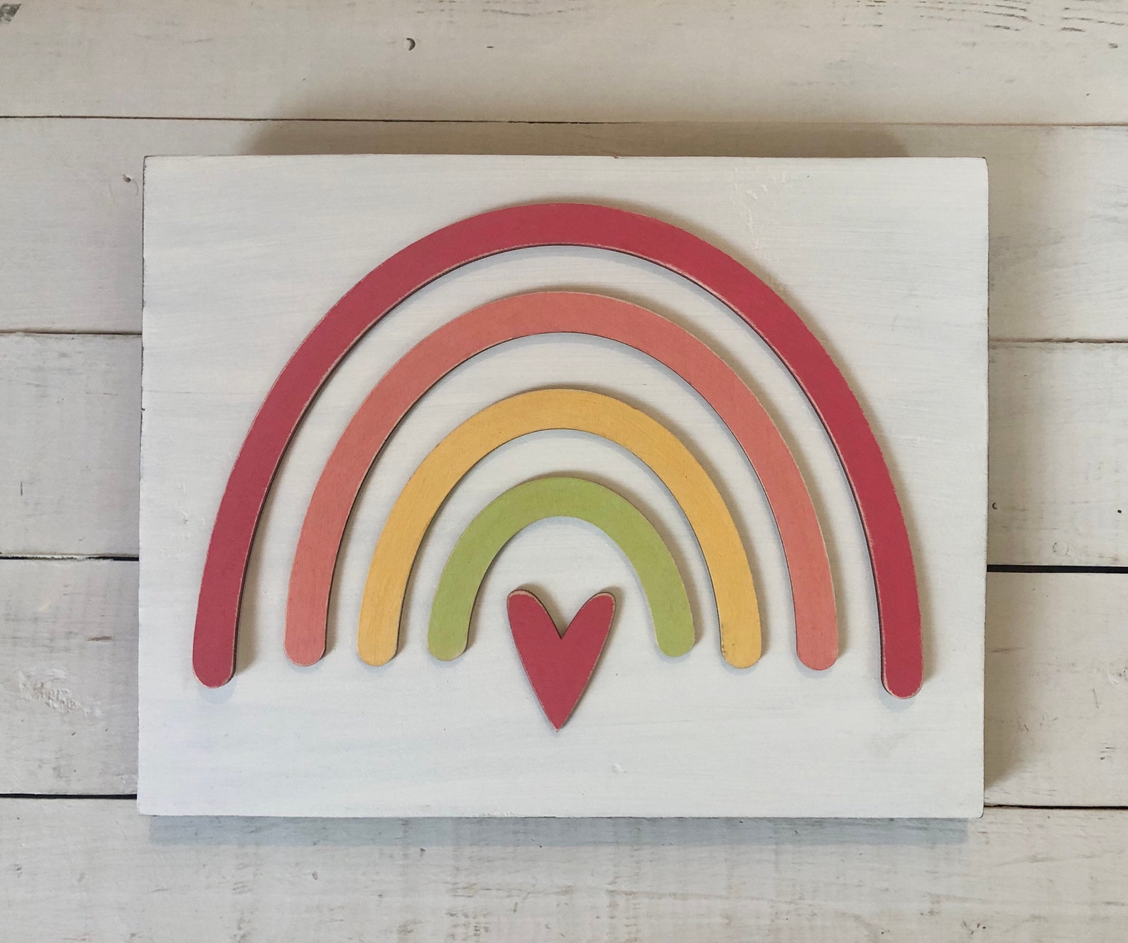 Rainbow wood sign rainbow decor girls room decor kids room | Etsy