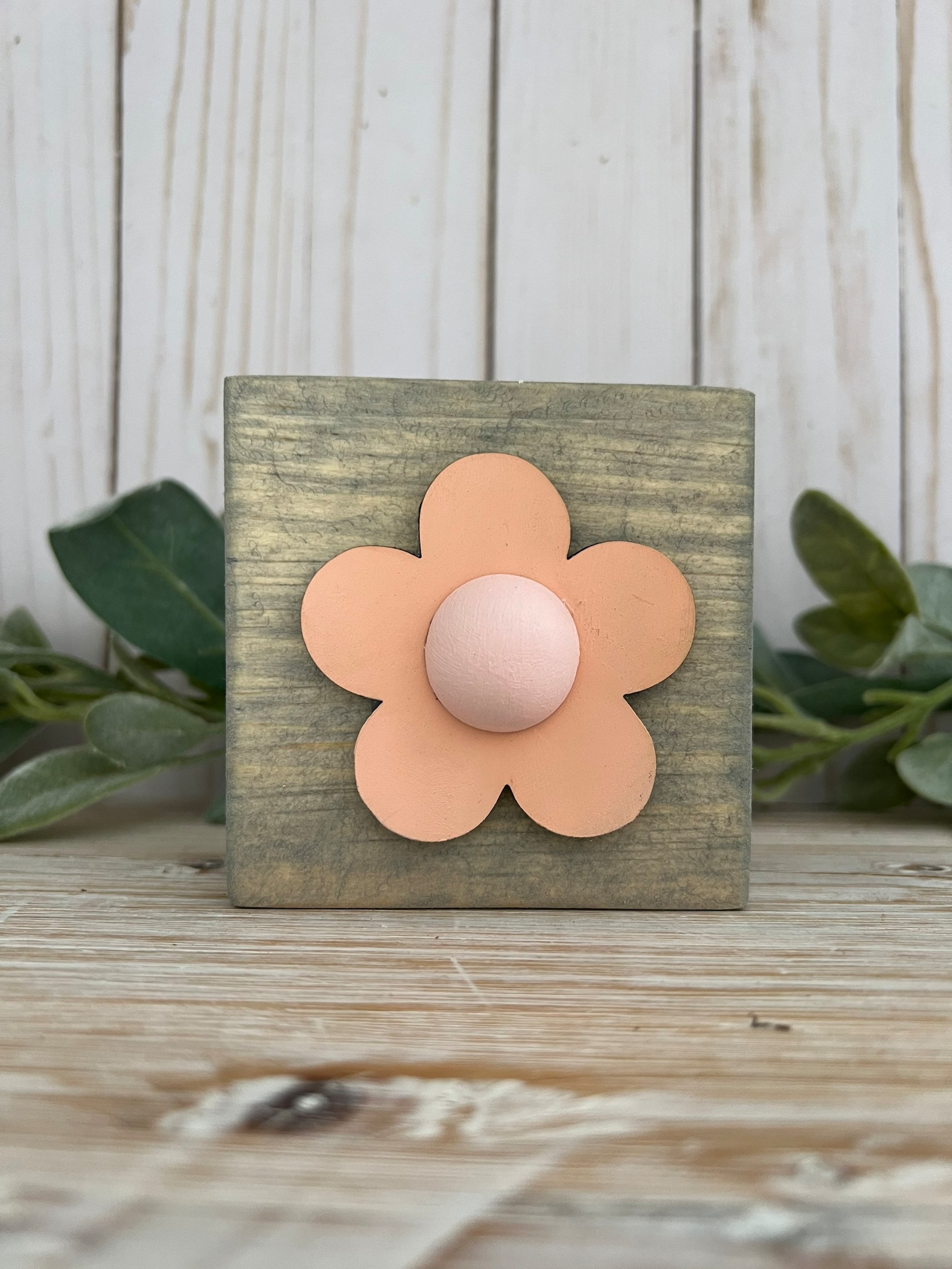 Wood Flower, Spring Flower, Tiered Tray Decor - Etsy