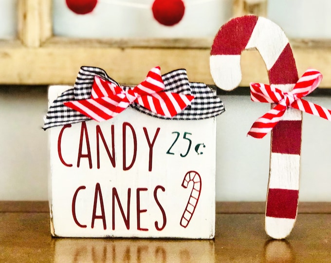 Mini Christmas Signs Tiered Tray Décor Christmas | Etsy