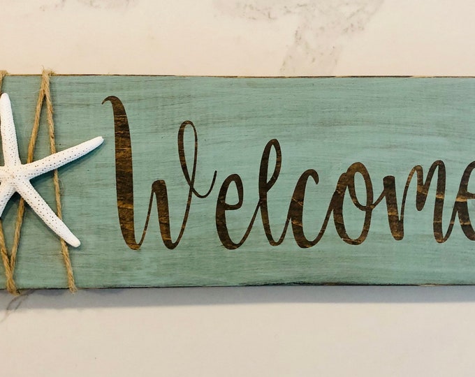 Welcome Wood Sign - Etsy