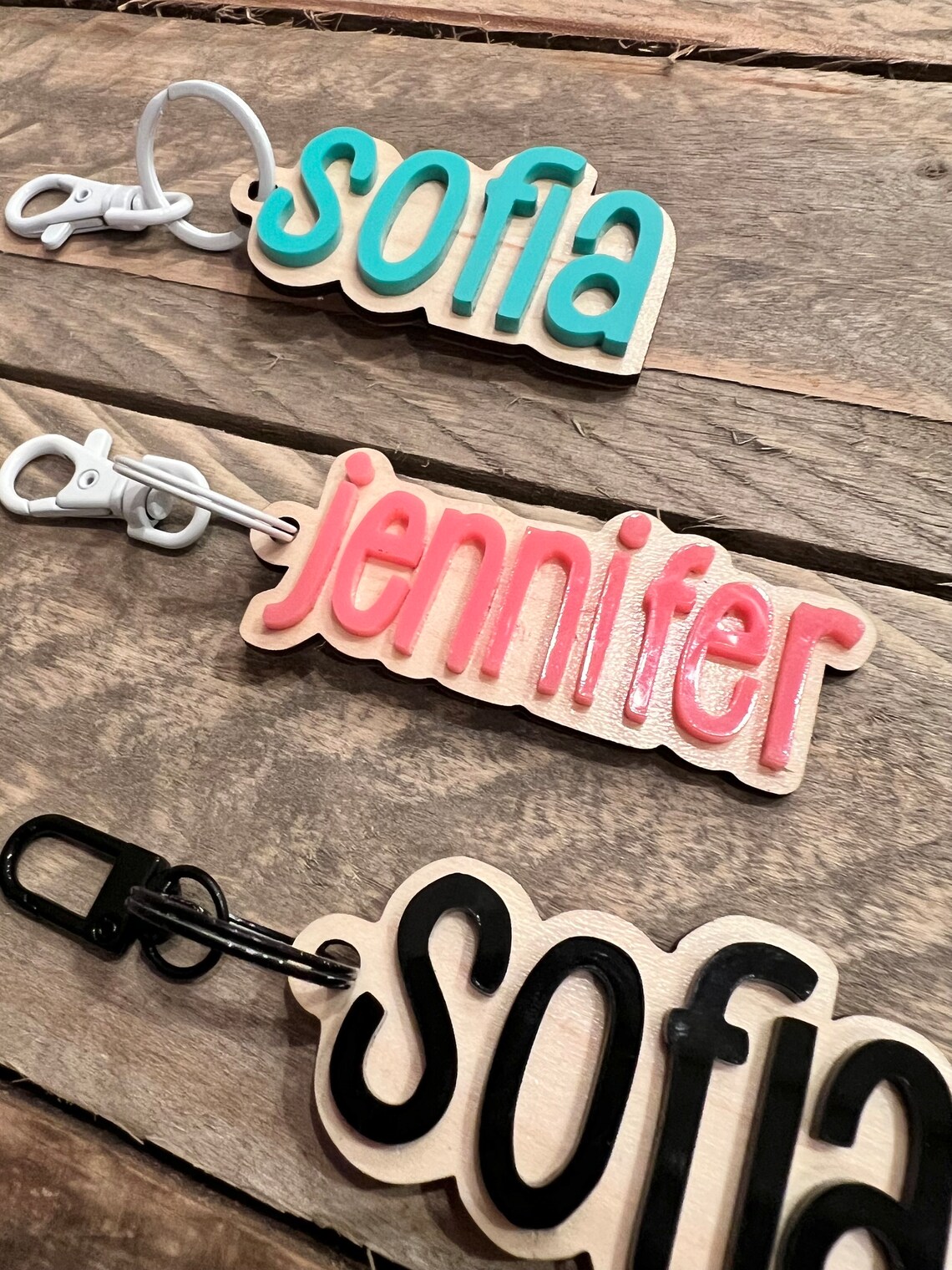 Name Tags Keychains - Etsy