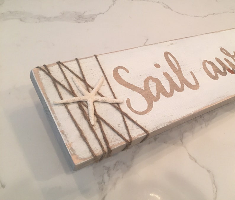 Sail Away With Me Nautical Wood Sign | Etsy