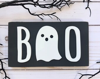 Boo Ghost Sign - Etsy