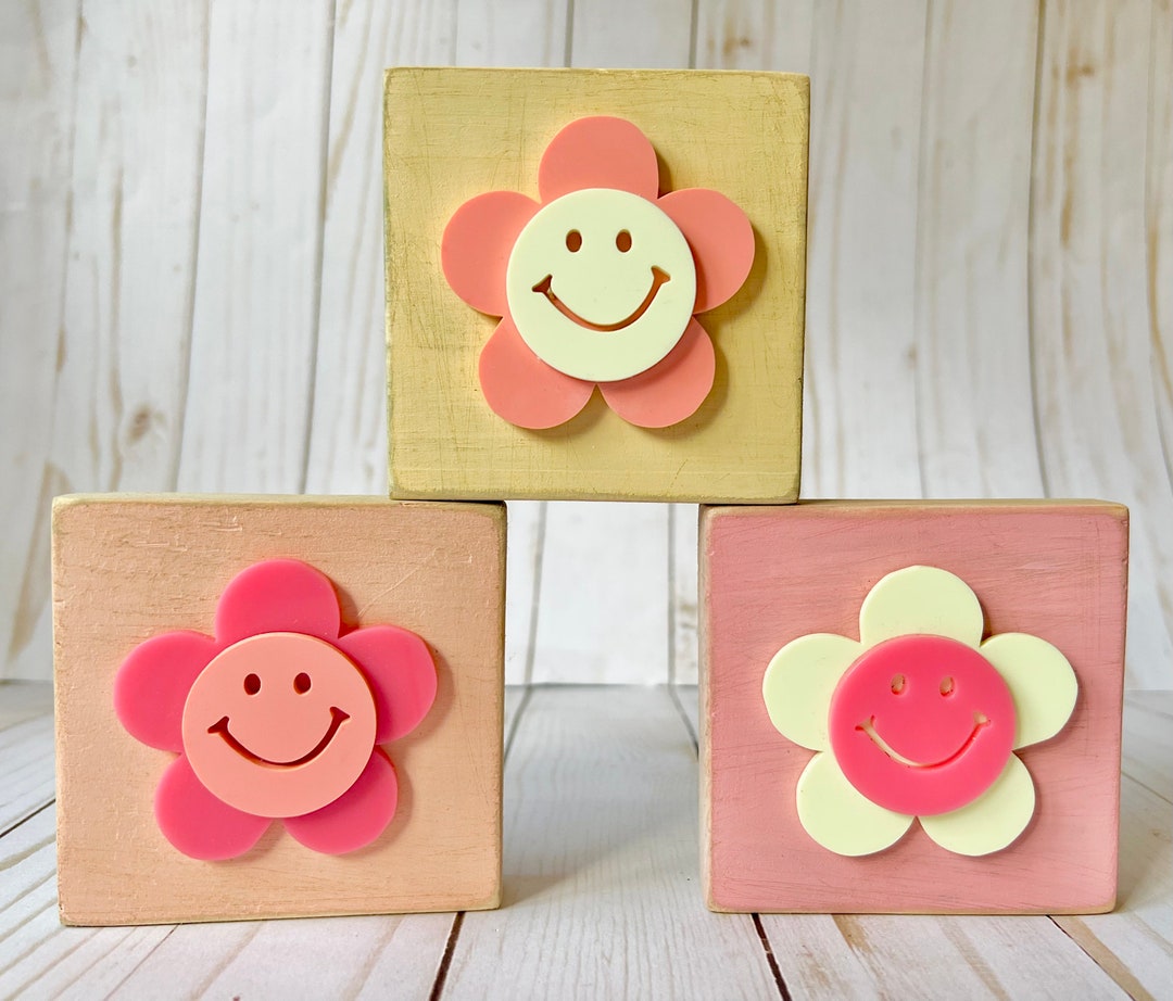 Smiley Face letrero de madera decoración de cara sonriente - Etsy México