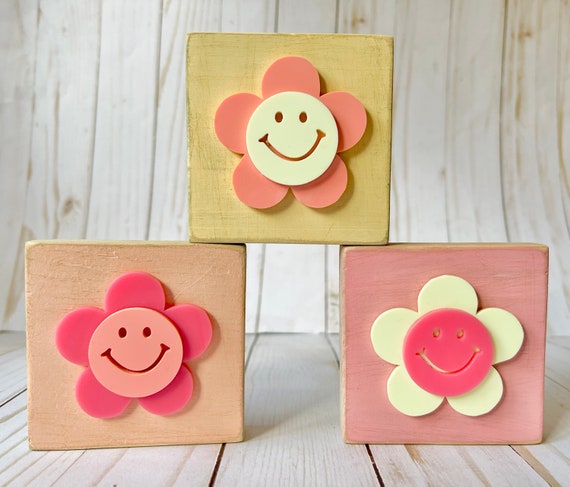 Smiley Face Wood Sign Smiley Face Decor Kids Room Decor - Etsy