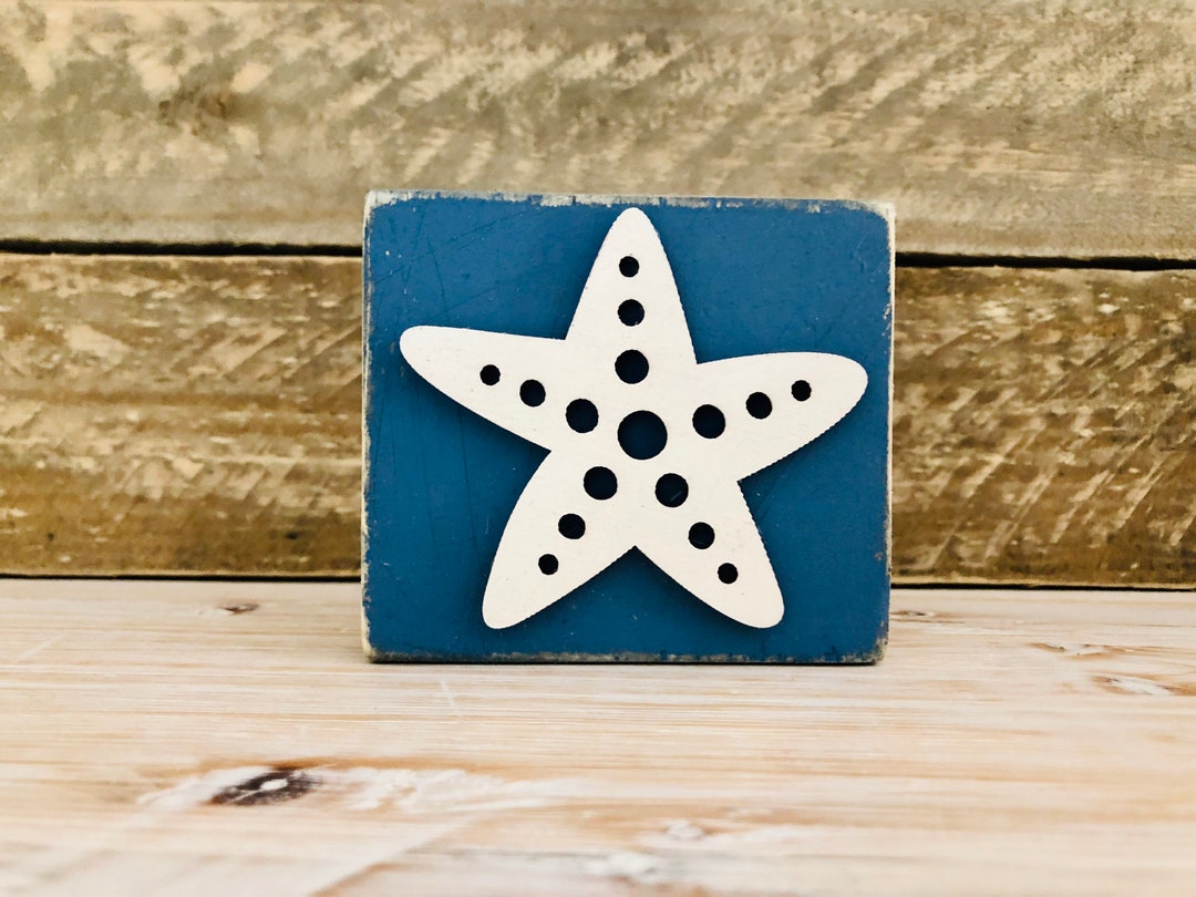 Mini Starfish Wood Sign - Etsy
