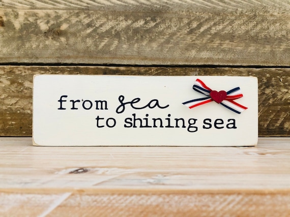 Home Décor Signs From sea to shining sea whale sign Wall Hangings etna ...