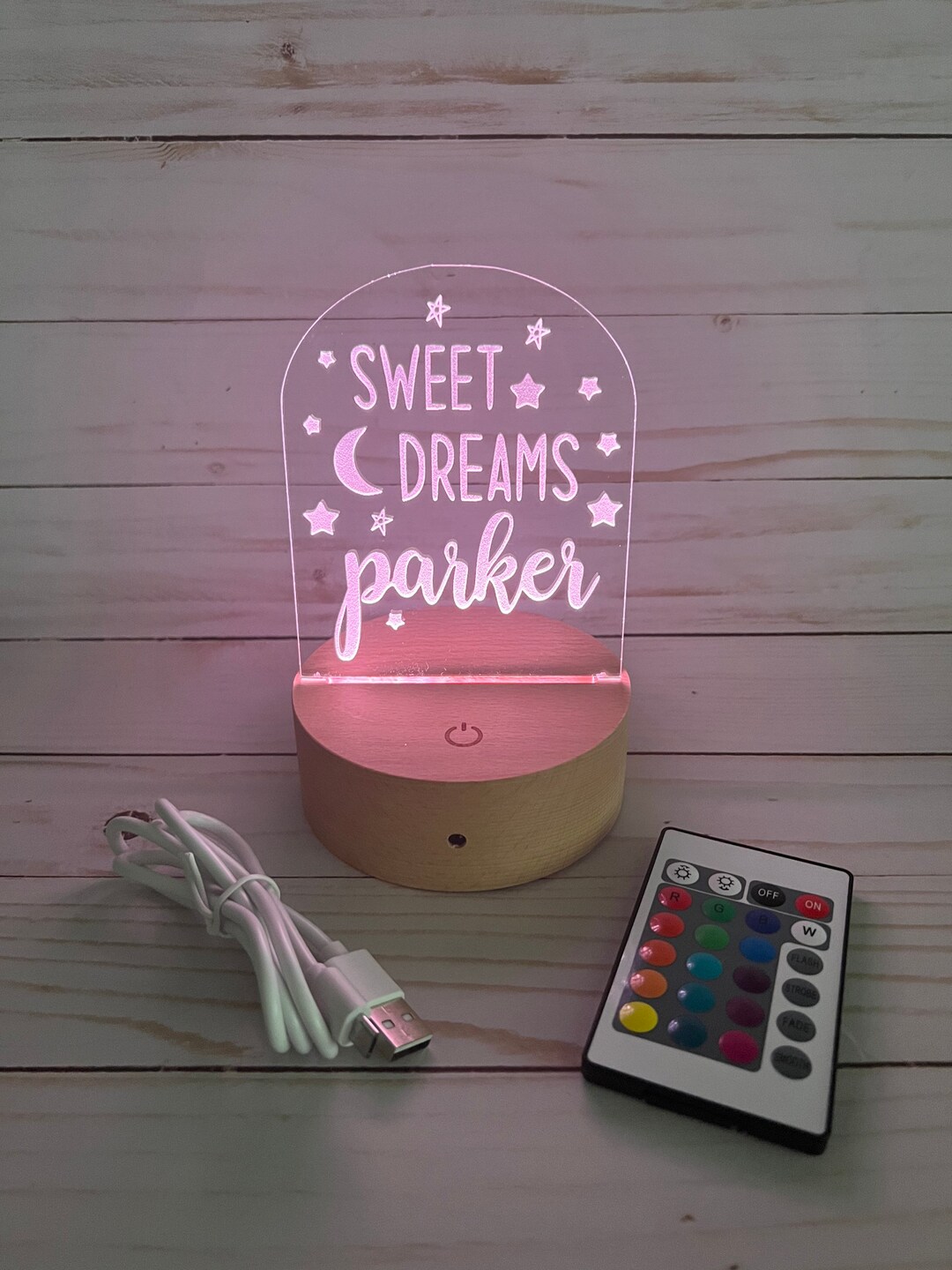 Customized LED Acrylic Night Light, Light up Sign - Etsy