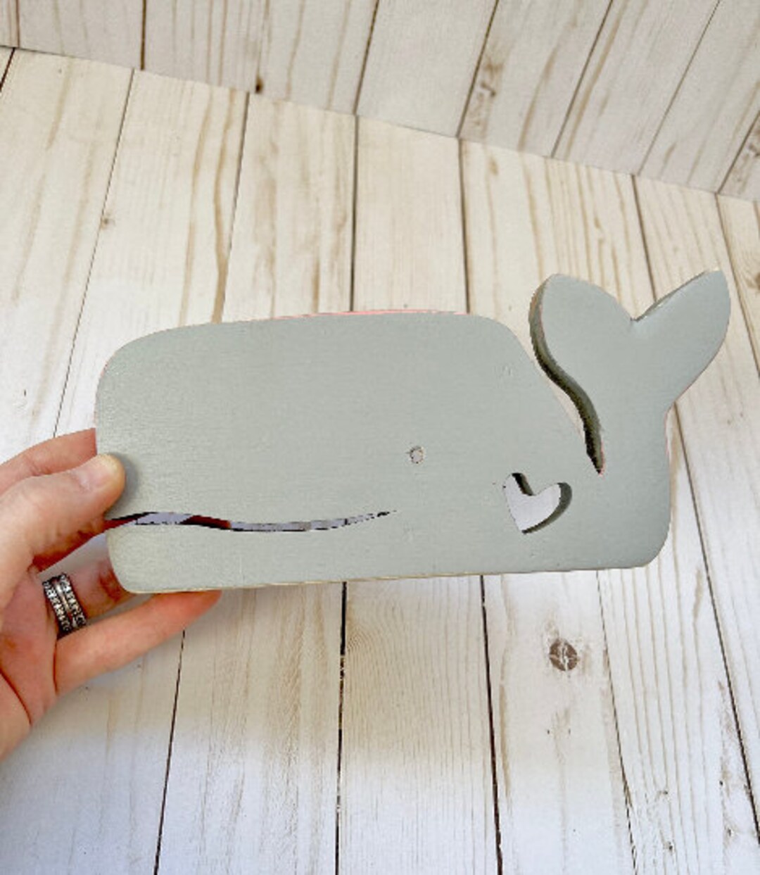 Wood Whale Hanging Sign - Etsy