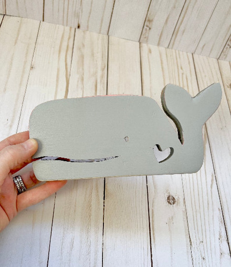 Wood Whale Hanging Sign - Etsy
