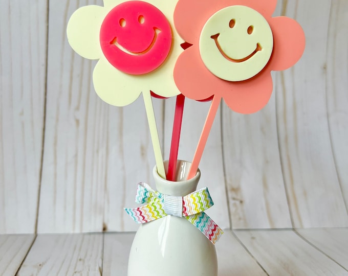 Smiley Face Bouquet, Smiley Face Decor - Etsy