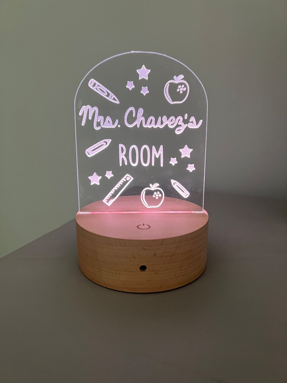 Customized LED Acrylic Night Light Light up Sign - Etsy