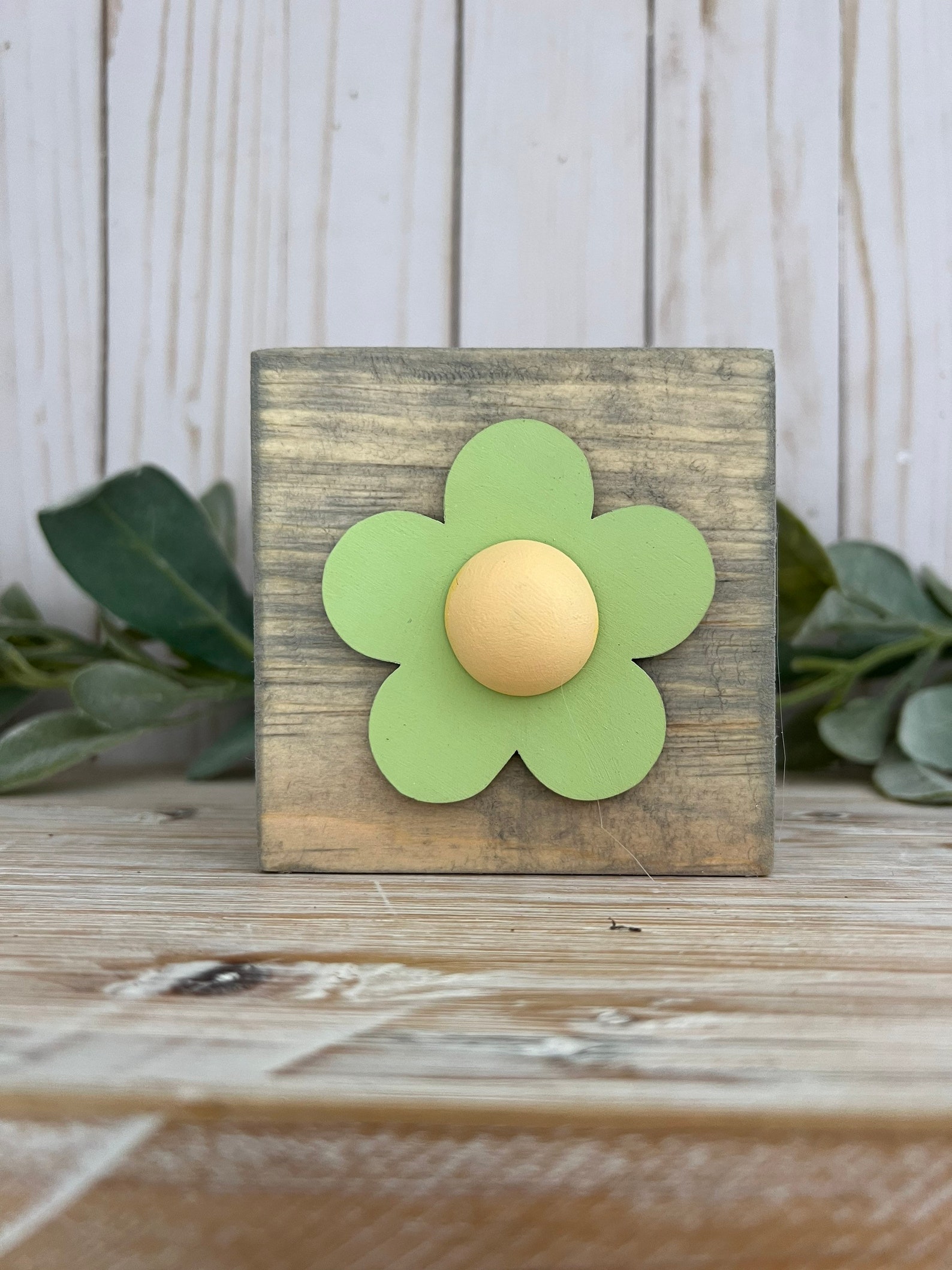 Wood Flower, Spring Flower, Tiered Tray Decor - Etsy