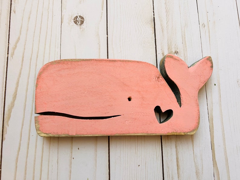 Wood Whale Hanging Sign - Etsy