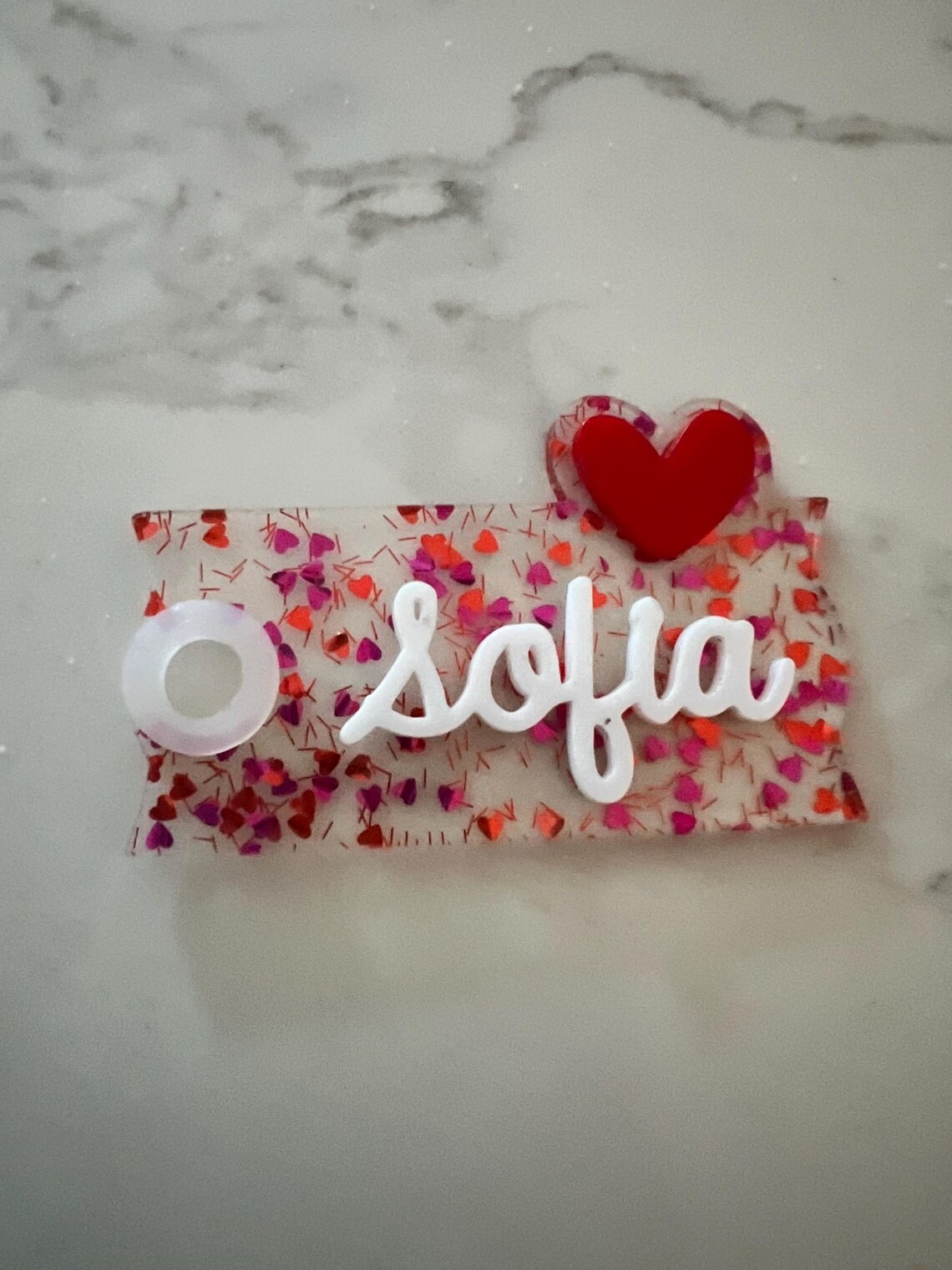 20oz 30oz 40oz Red Heart Stanley Tumbler Name Plate, Name Tag ...