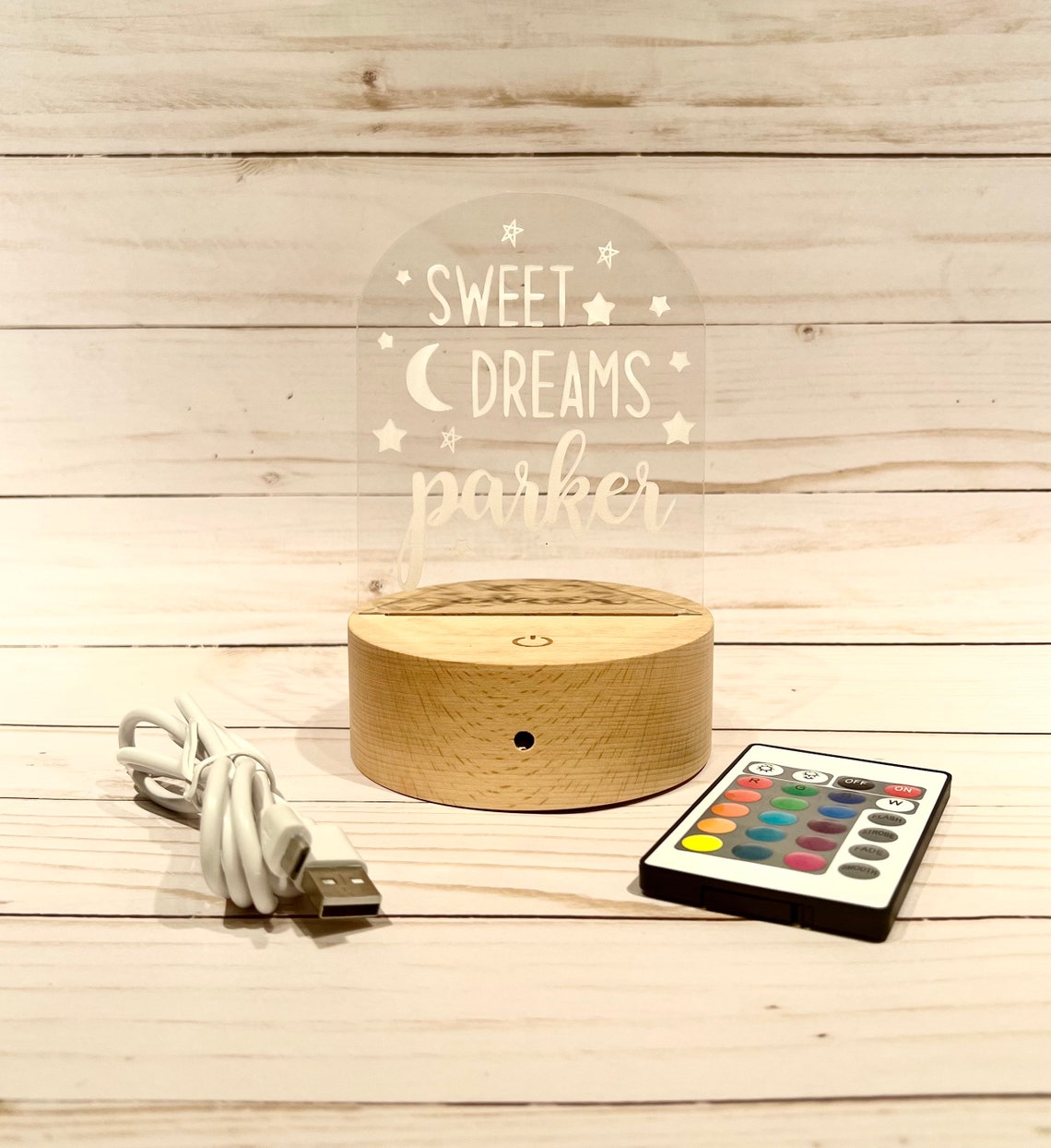 Customized LED Acrylic Night Light Light up Sign - Etsy