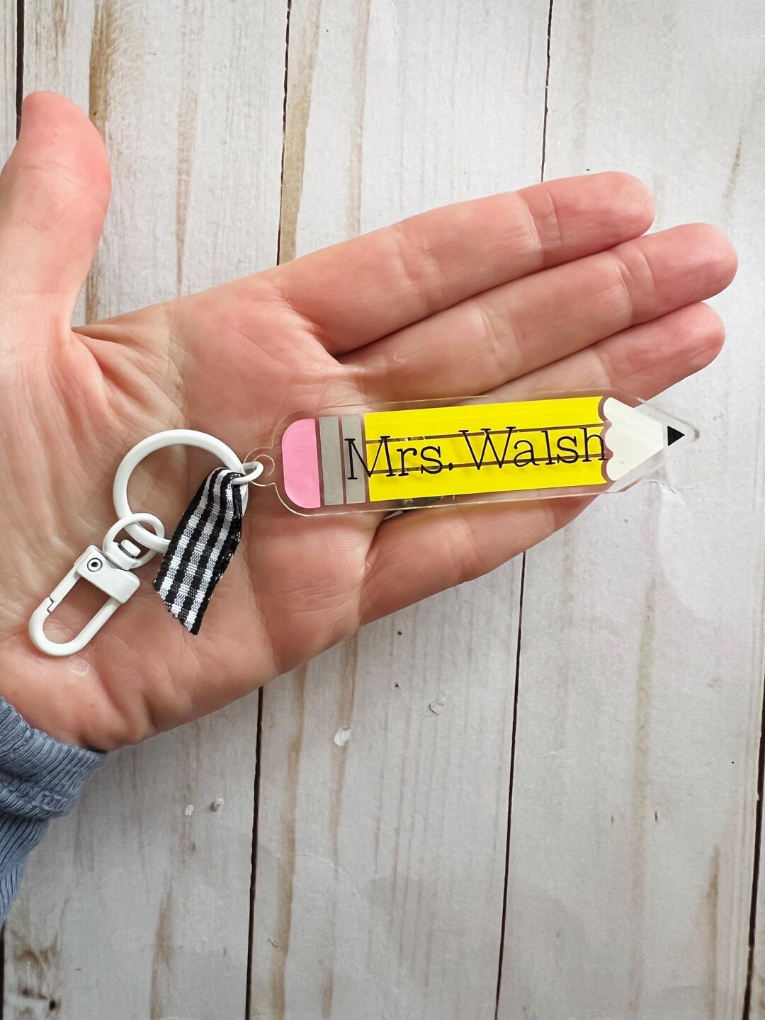 Pencil Keychain Backpack Charm - Etsy