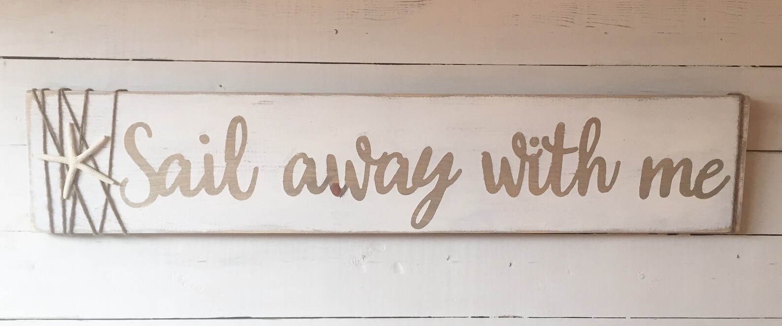 Sail Away With Me Nautical Wood Sign - Etsy