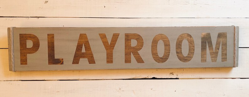 Playroom Wood Sign - Etsy