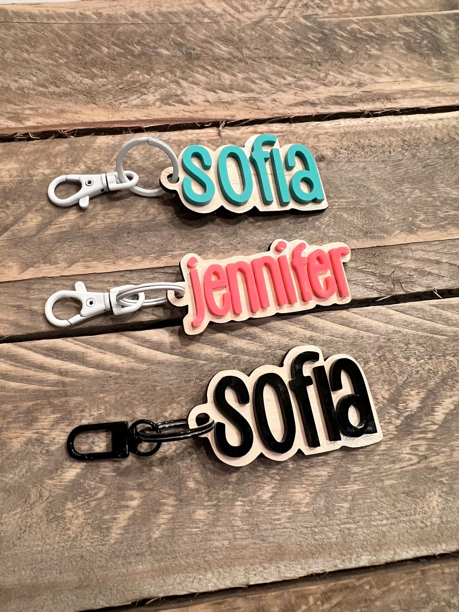 Name Tags Keychains - Etsy