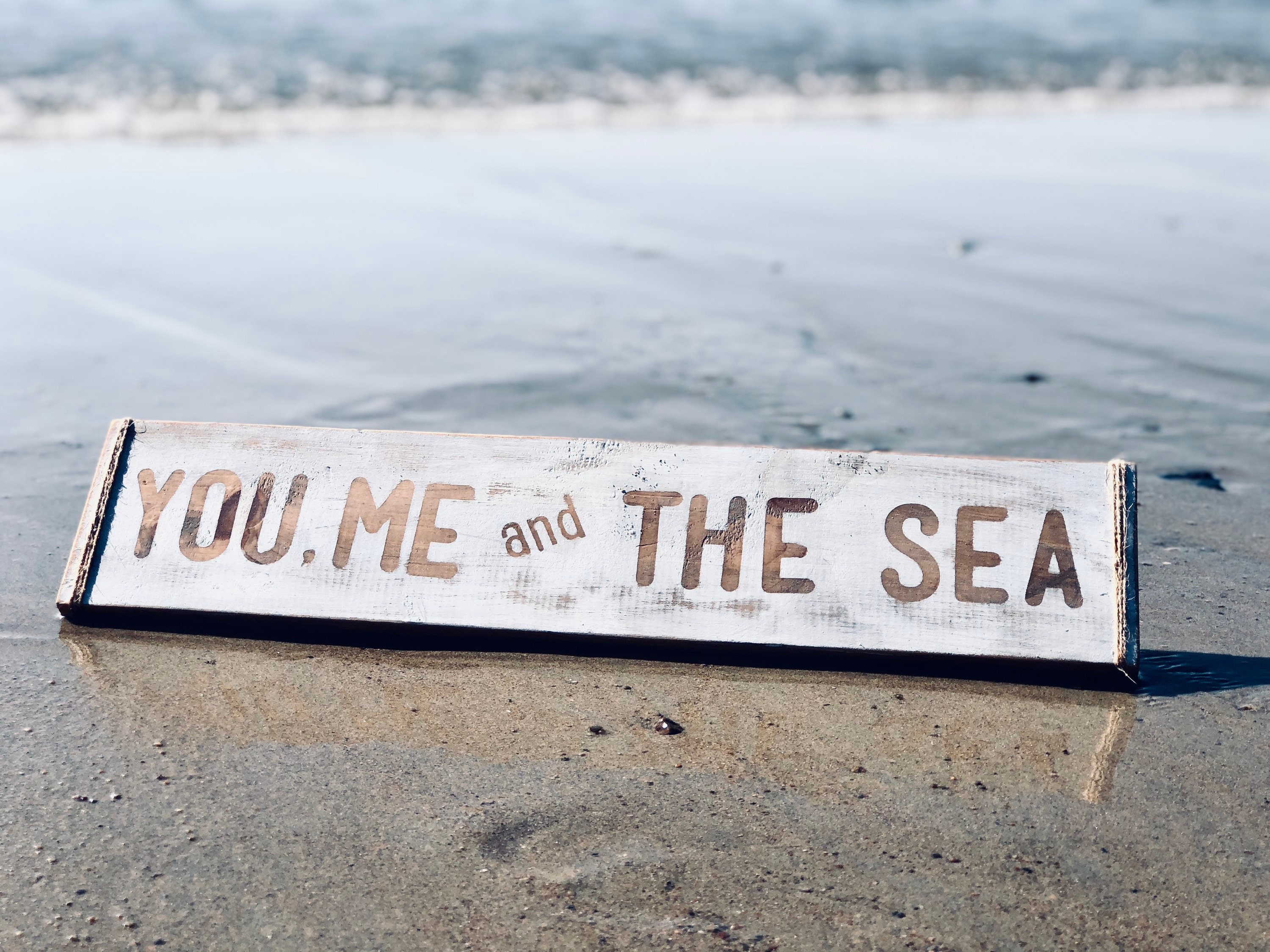 You, Me and the Sea Nautical Wood Sign - Etsy