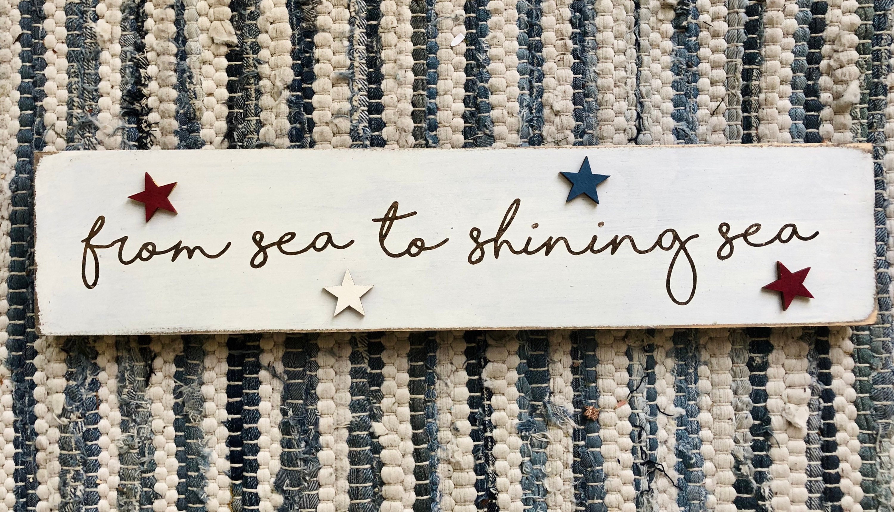 From Sea to Shining Sea Wood Sign | Etsy UK