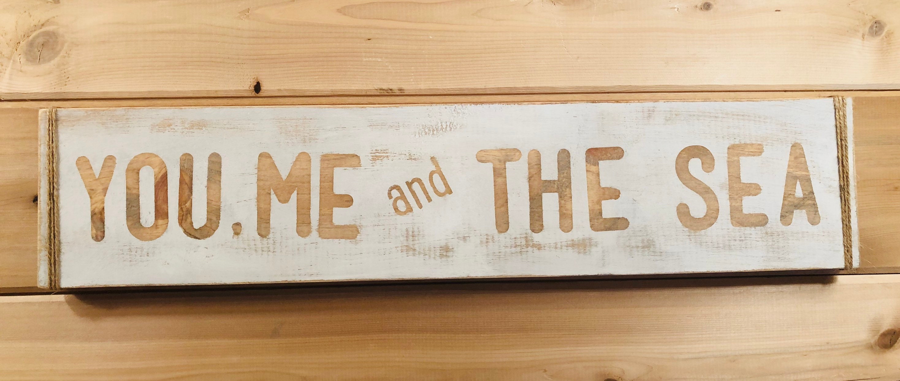You, Me and the Sea Nautical Wood Sign - Etsy