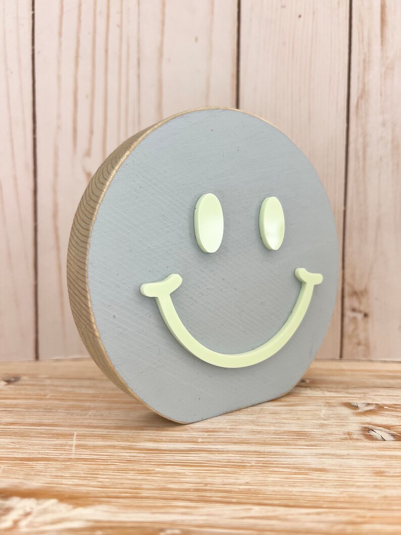 Smiley Face Wood Sign - Etsy