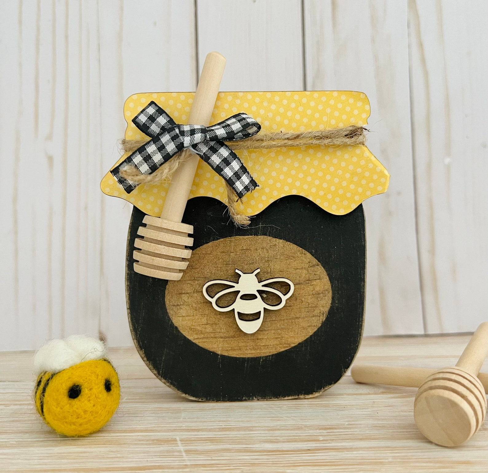Honey Jar Tiered Tray Decor, Honey Jar Sign, Bee Decor - Etsy