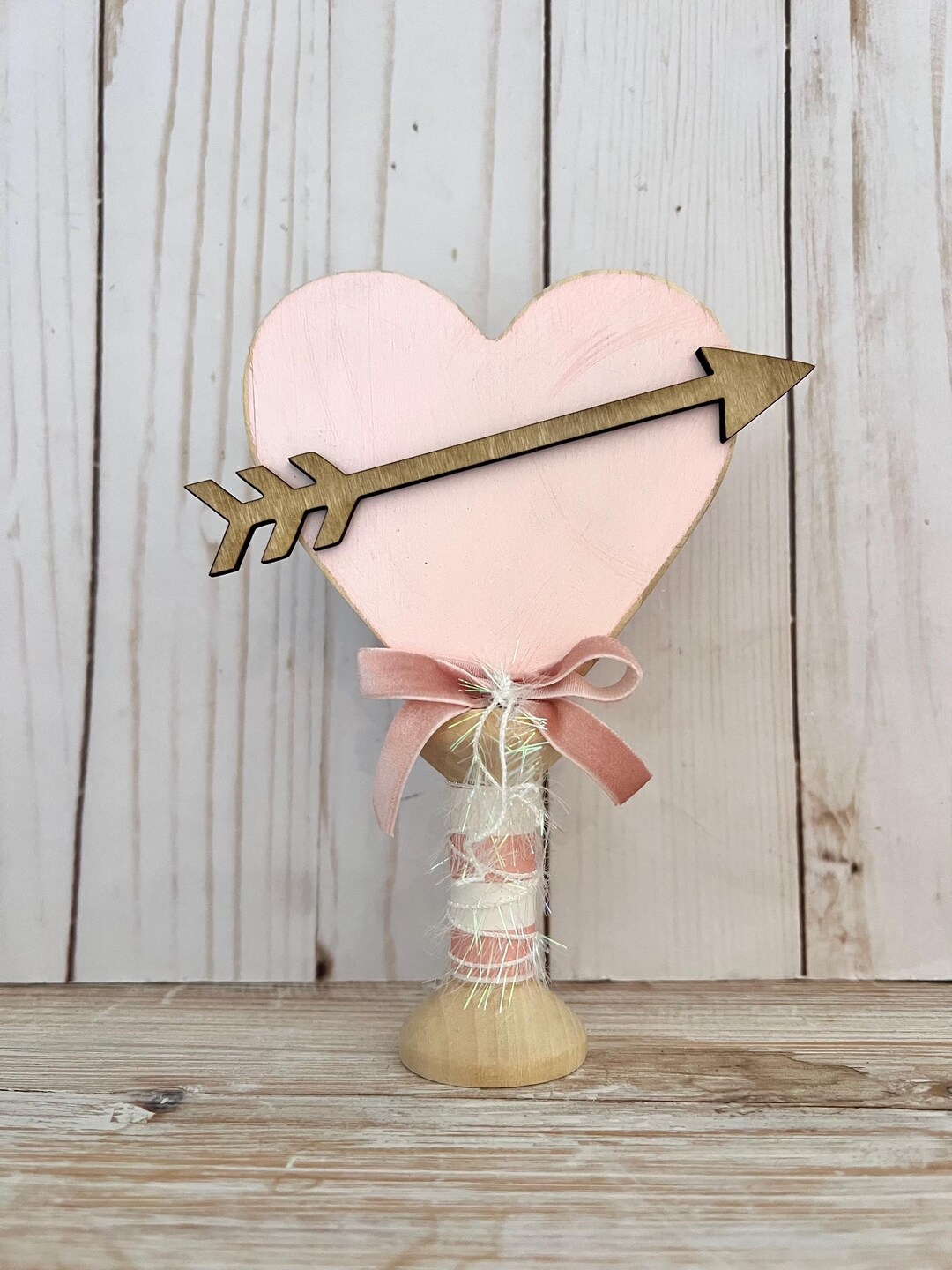 Valentine Heart Spool, Valentine's Decor - Etsy