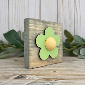 Wood Flower, Spring Flower, Tiered Tray Decor - Etsy