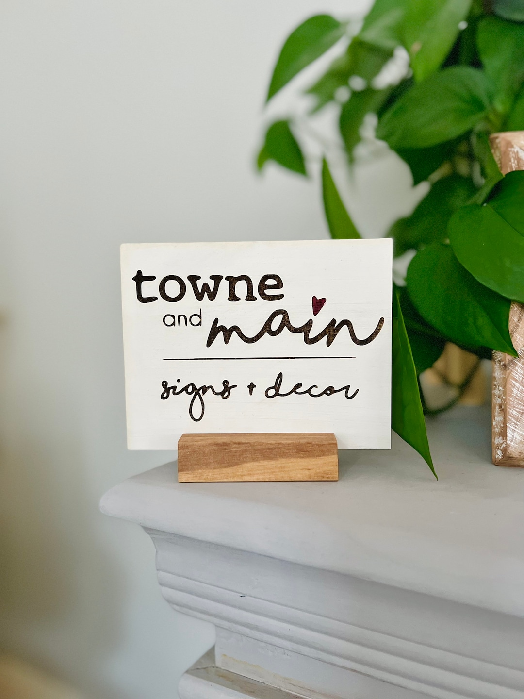 Business or Logo Desk Top Sign, Personalized Sign - Etsy