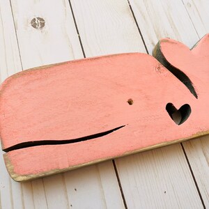 Wood Whale Hanging Sign - Etsy