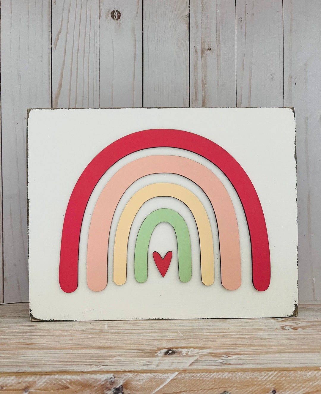 Rainbow Wood Sign, Rainbow Decor, Girls Room Decor, Kids Room Decor ...
