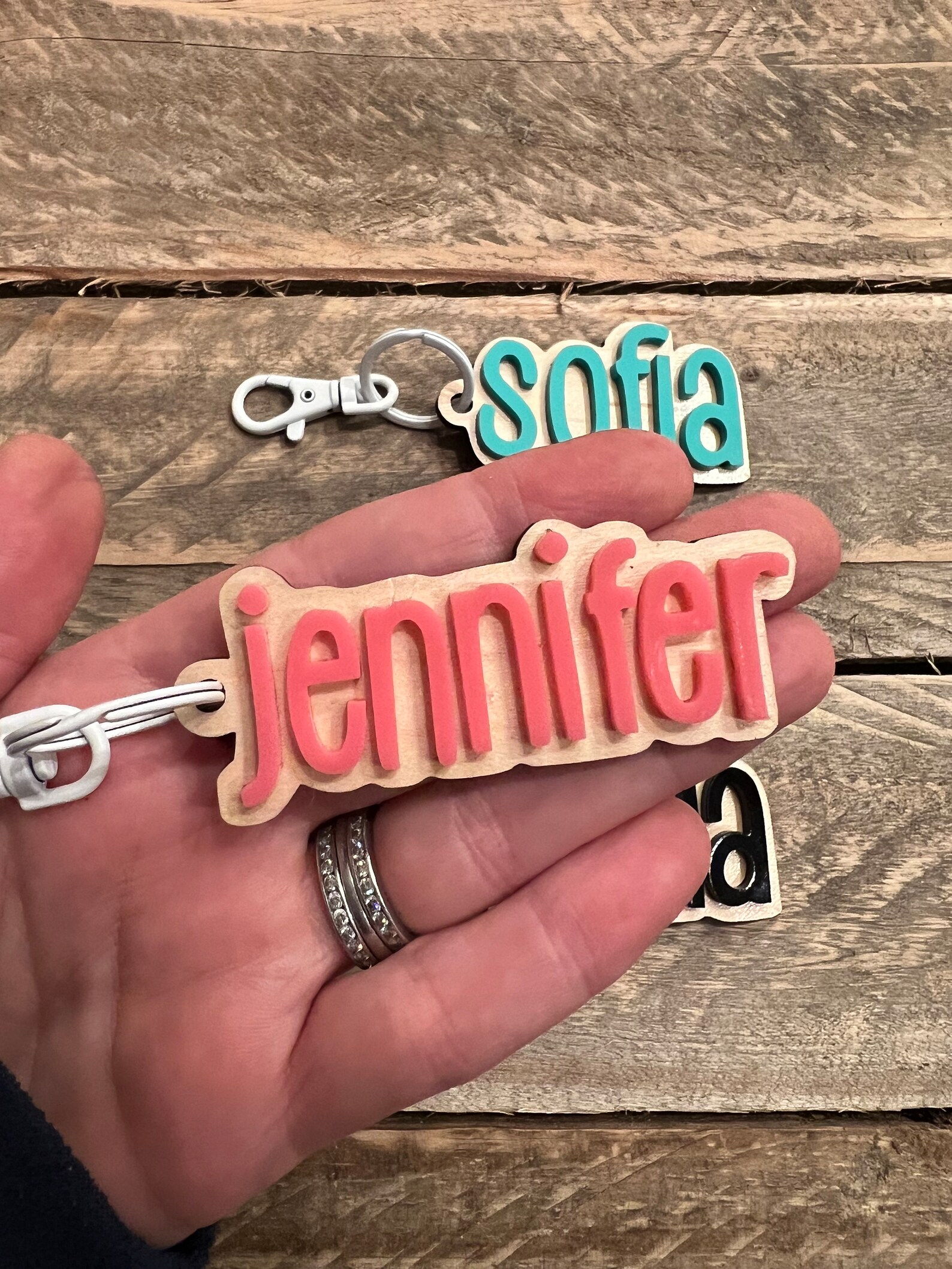 Name Tags Keychains - Etsy