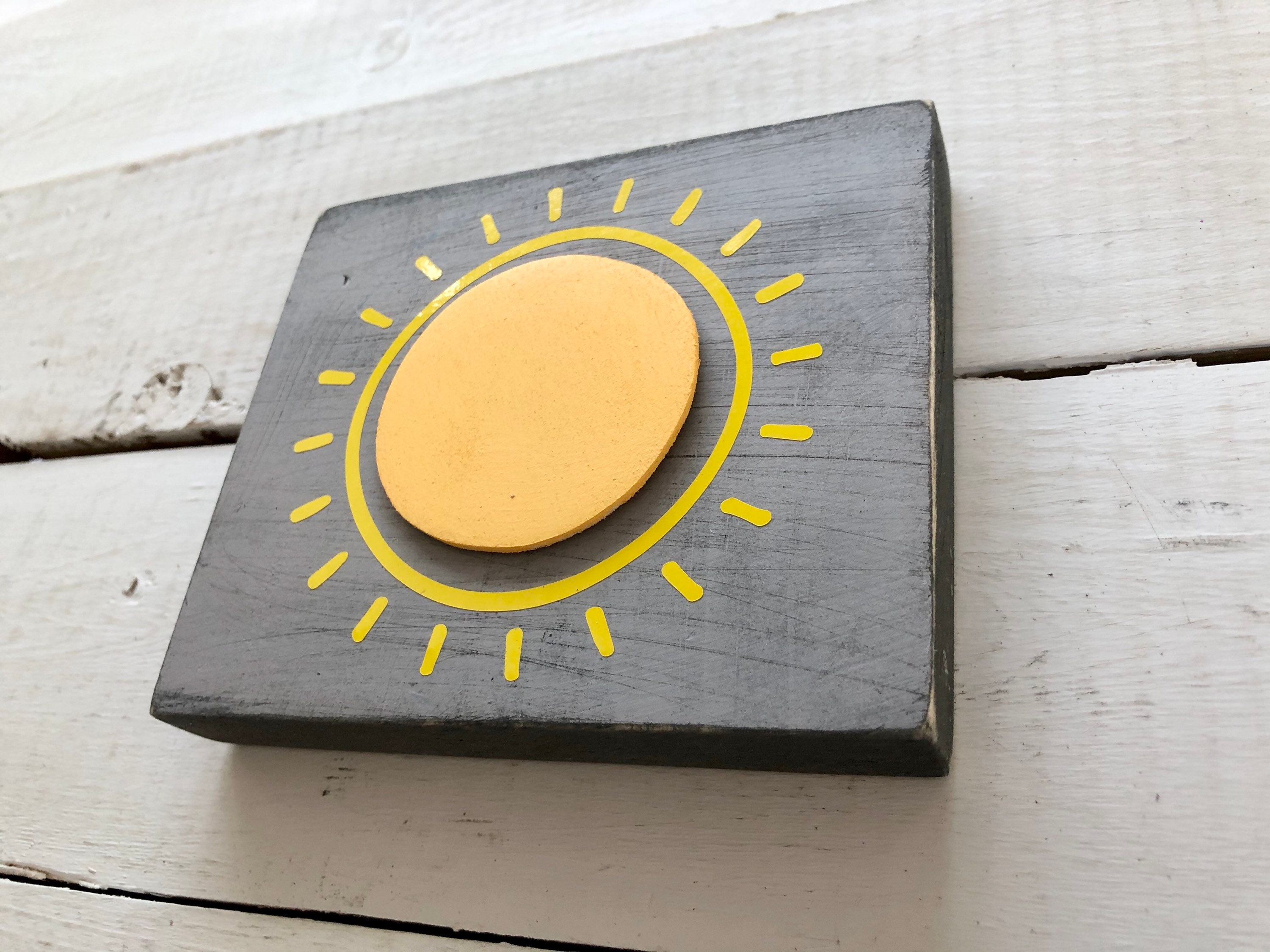 Mini Sun Wood Sign - Etsy
