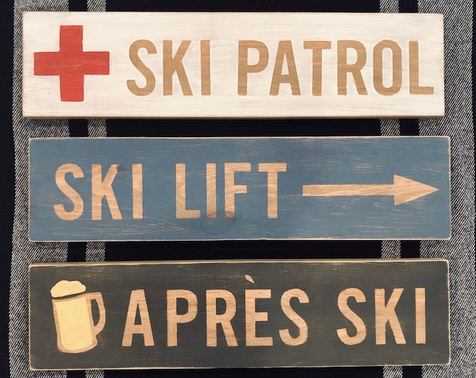 Ski Wood Signs - Etsy