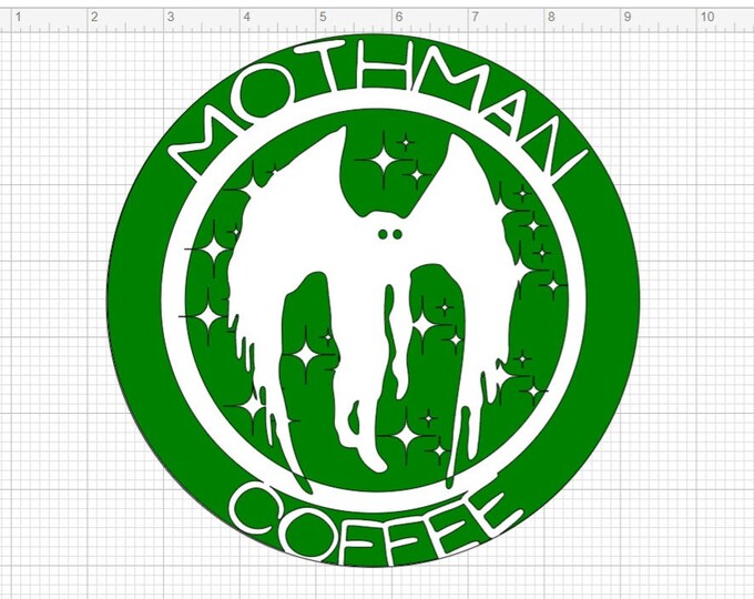 Mothman Coffee SVG - Etsy
